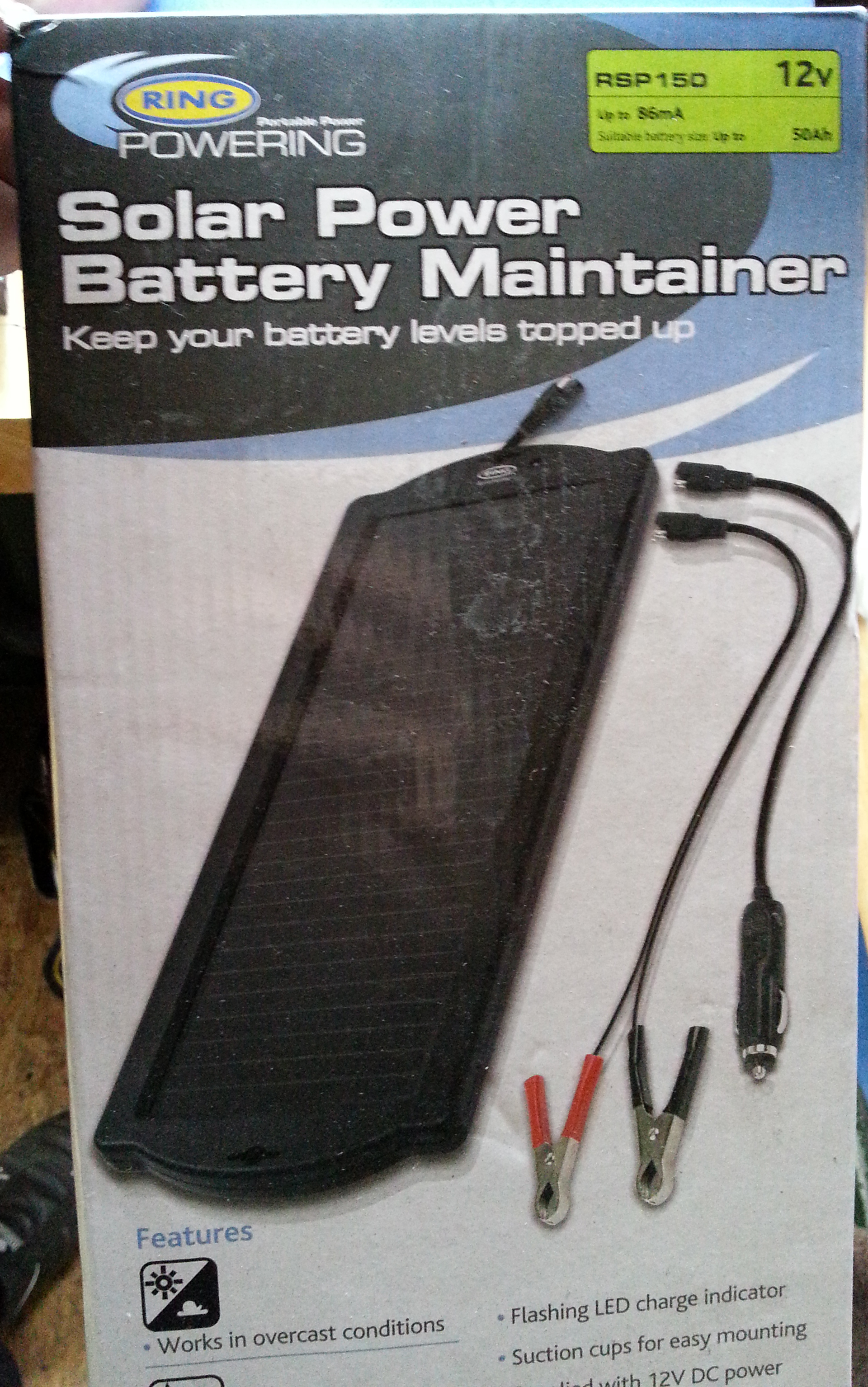 Ring Solar Power Battery Maintainer RSP150 – One Man And His Mustang