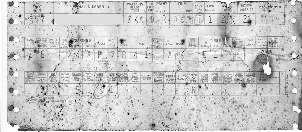 65-66buildsheet – One Man And His Mustang