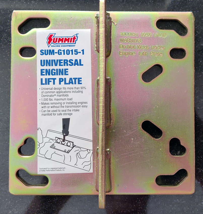Summit Racing Engine Lift Plate – One Man And His Mustang