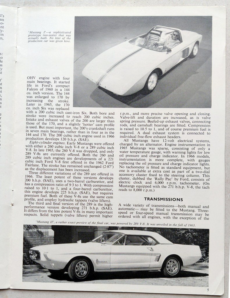 The Ford Mustang (Profile Publications) – One Man And His Mustang