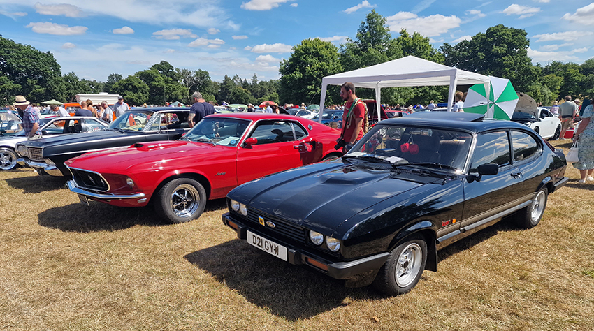 Helmingham Hall Car show ’22- 113 – One Man And His Mustang